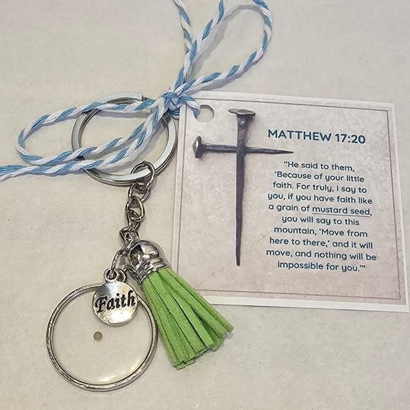 Emily Wiegel Inc | Accessories | Faith As Small As A Mustard Seed Key ...